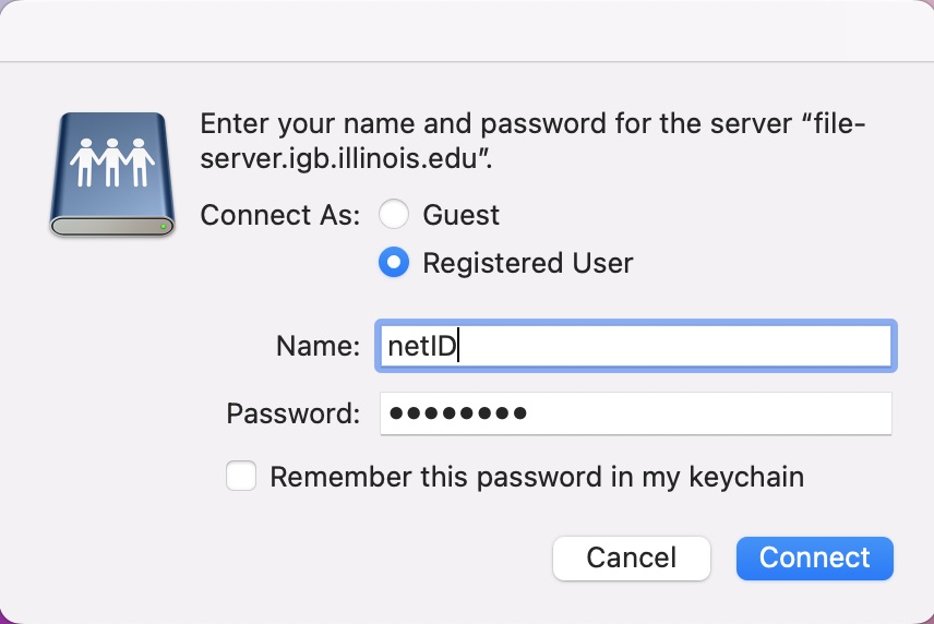 File Server Access - Carl R. Woese Institute for Genomic Biology ...