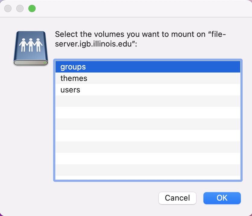 File Server Access - Carl R. Woese Institute for Genomic Biology ...