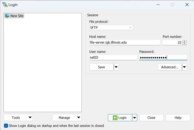 File Server Access - Carl R. Woese Institute for Genomic Biology ...