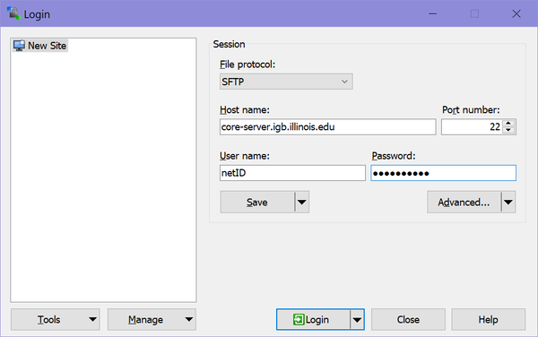 Core Server Access - Carl R. Woese Institute for Genomic Biology ...